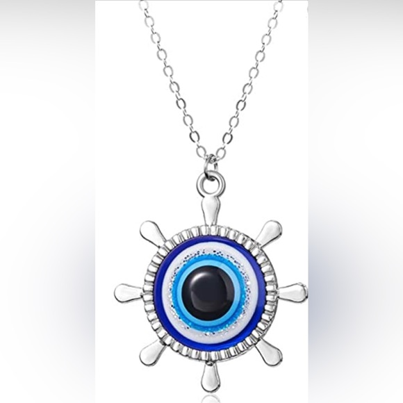 Jewelry | Evil Eye Of Good Luck Protection Pendant And Chain Necklace ...